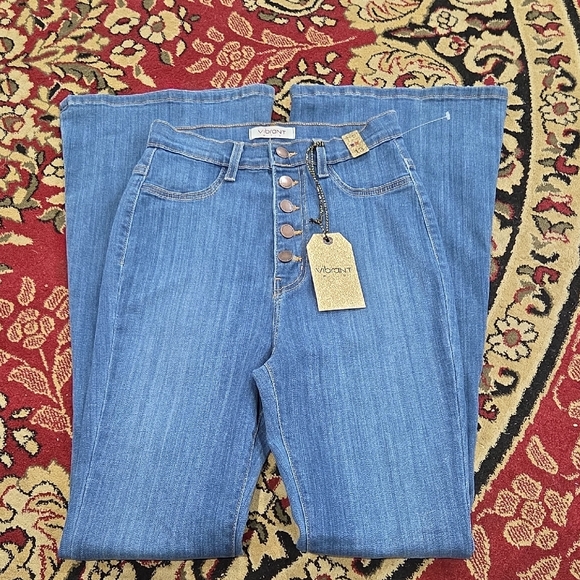 Vibrant | Jeans | Vibrant Blue High Rise Jeans Classic Style | Poshmark